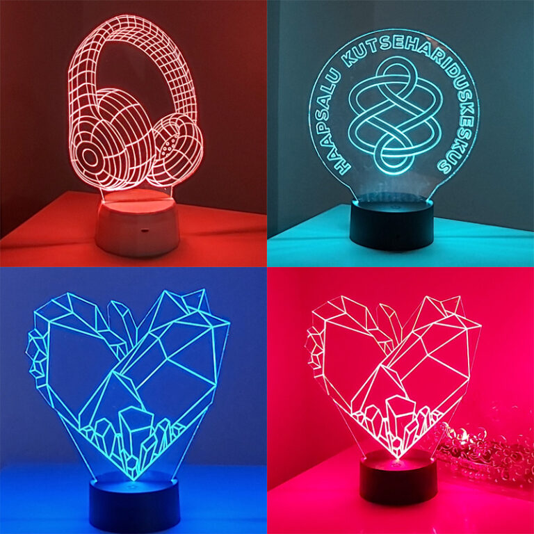 3D LED öölamp - Meistrimehed