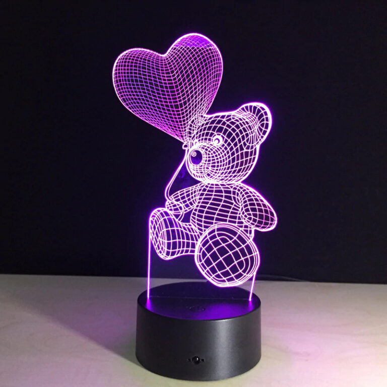 3D LED öölamp - Meistrimehed