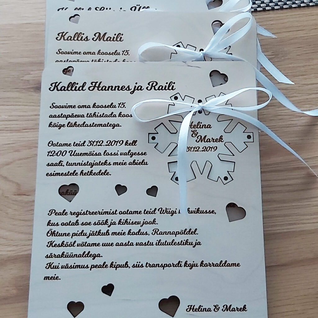 Puidust pulmakutsed - Meistrimehed