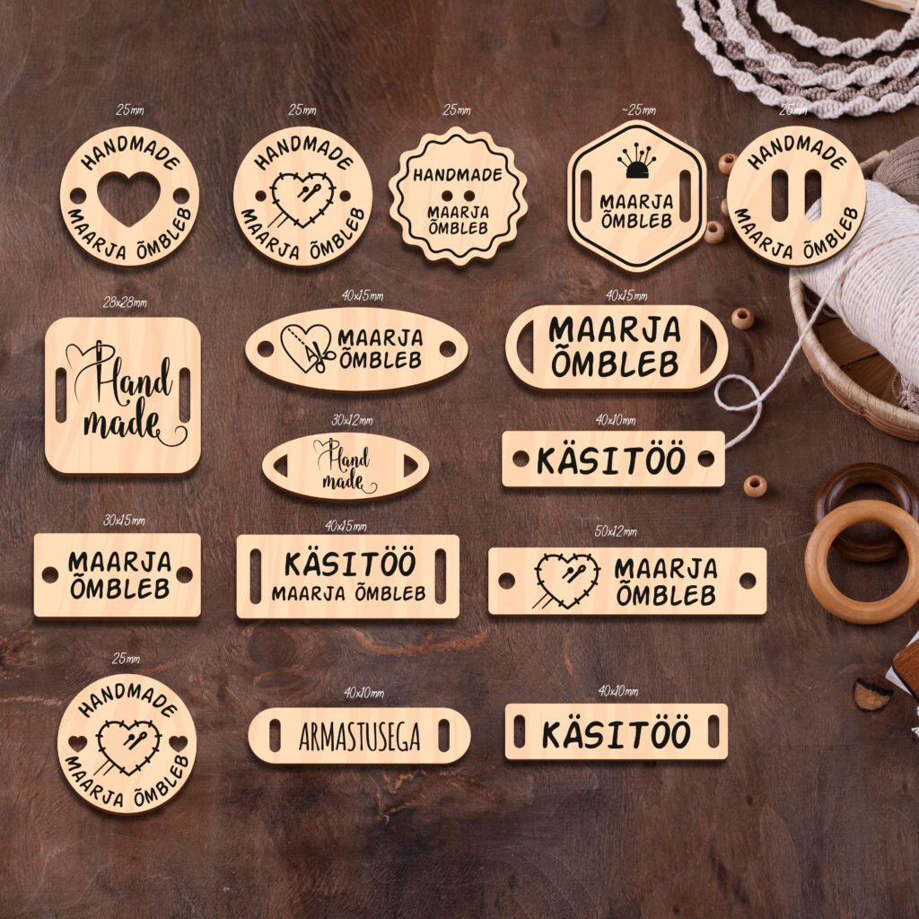Puidust käsitöösildid (10tk) - Meistrimehed